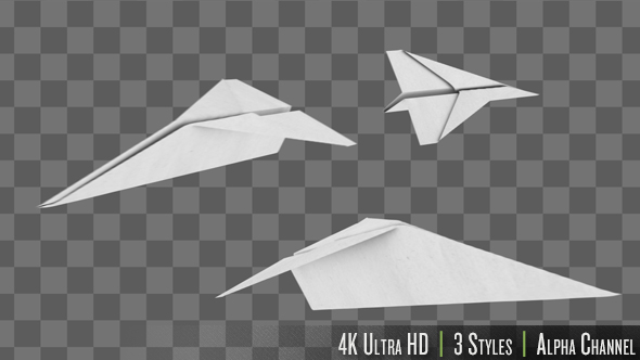 Paper Airplane Flying, Motion Graphics | VideoHive