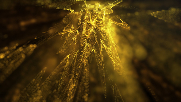 Spectacular Gold Particles Background, Motion Graphics | VideoHive