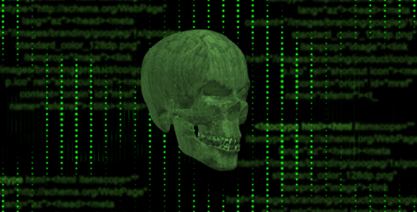 Hacking Skull Head, Motion Graphics | VideoHive