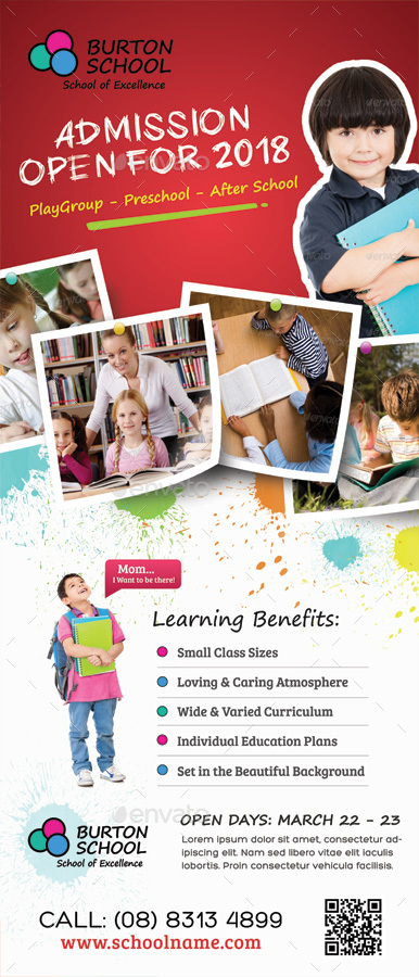 Junior School Promotion Roll-up Banners, Print Templates | GraphicRiver