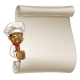 Cartoon Black Chef Menu Scroll, Vectors | GraphicRiver