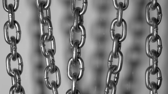 Many Chains Hang and Swing, Stock Footage | VideoHive