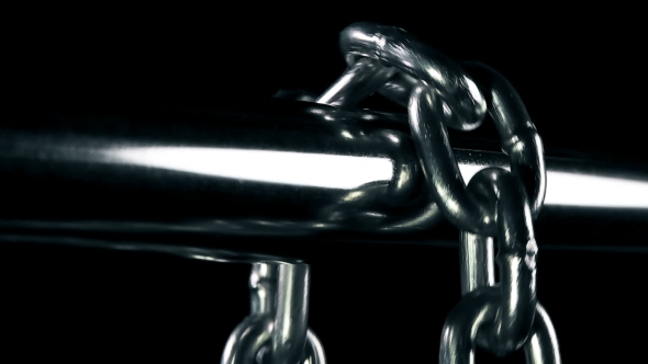 The Chain Moves on the Crossbar, Stock Footage | VideoHive