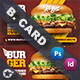 Fast Food Burger Business Card Templates, Print Templates | GraphicRiver