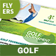 Golf Flyers 6 – 4 Options, Print Templates | GraphicRiver