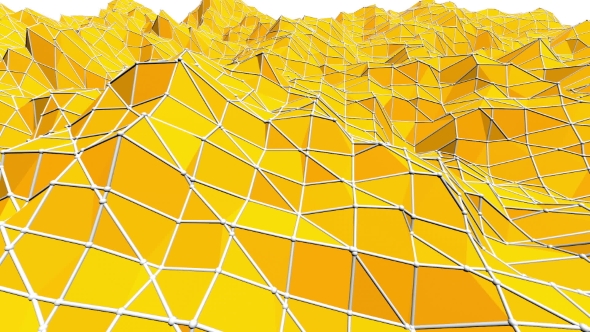 Yellow Low Poly Background, Motion Graphics | VideoHive