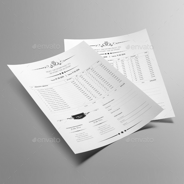 Vintage Business Invoice Templates by Keboto | GraphicRiver