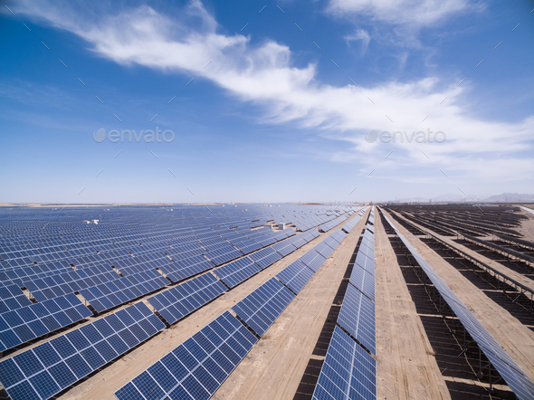 aerial view of solar energy Stock Photo by chuyu2014 | PhotoDune