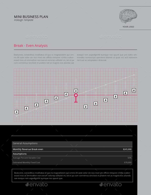 Mini Business Plan US Letter Template by Keboto | GraphicRiver