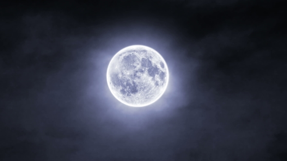 Clouds Over Moon, Motion Graphics | VideoHive