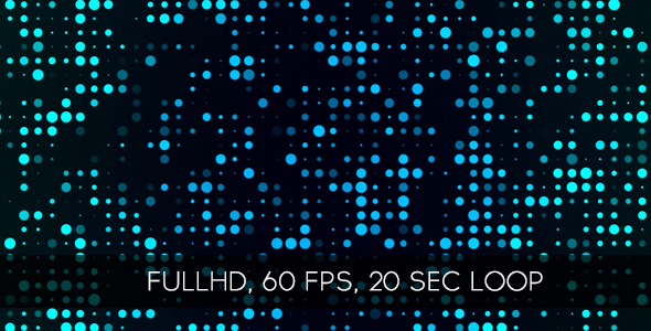 Blue Tech Dots Background, Motion Graphics | VideoHive