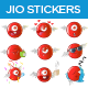 Jio Sticker Set, Vectors | GraphicRiver