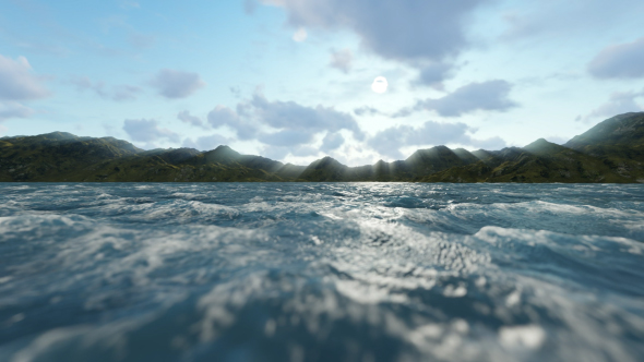 Sea and Moving Clouds, Motion Graphics | VideoHive