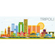 Tripoli Skyline with Color Buildings and Blue Sky. by booblgumpnz ...