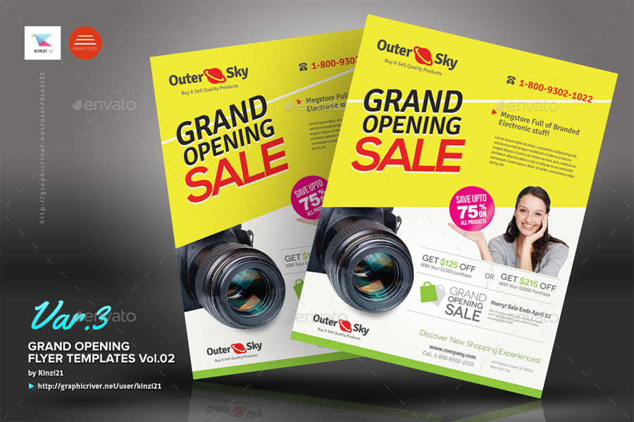 Grand Opening Flyers Vol.02, Print Templates | GraphicRiver