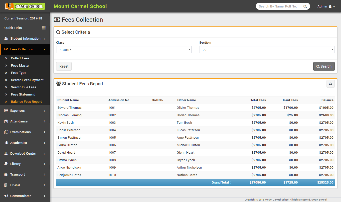 Smart School : School Management System by QDOCS | CodeCanyon