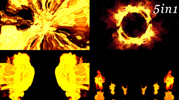 Fire Beat - VJ Loop Pack (5in1), Motion Graphics | VideoHive