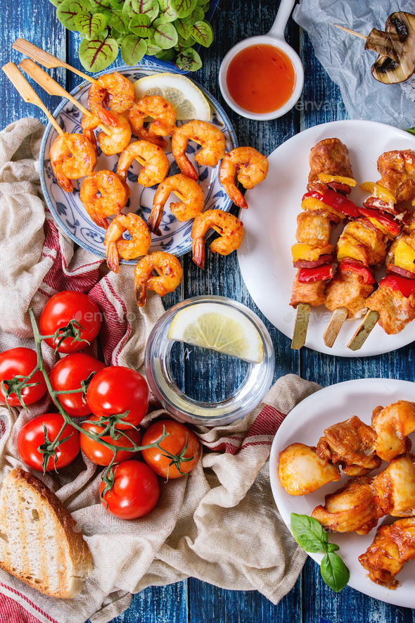 BBQ lunch assortment Stock Photo by NatashaBreen | PhotoDune