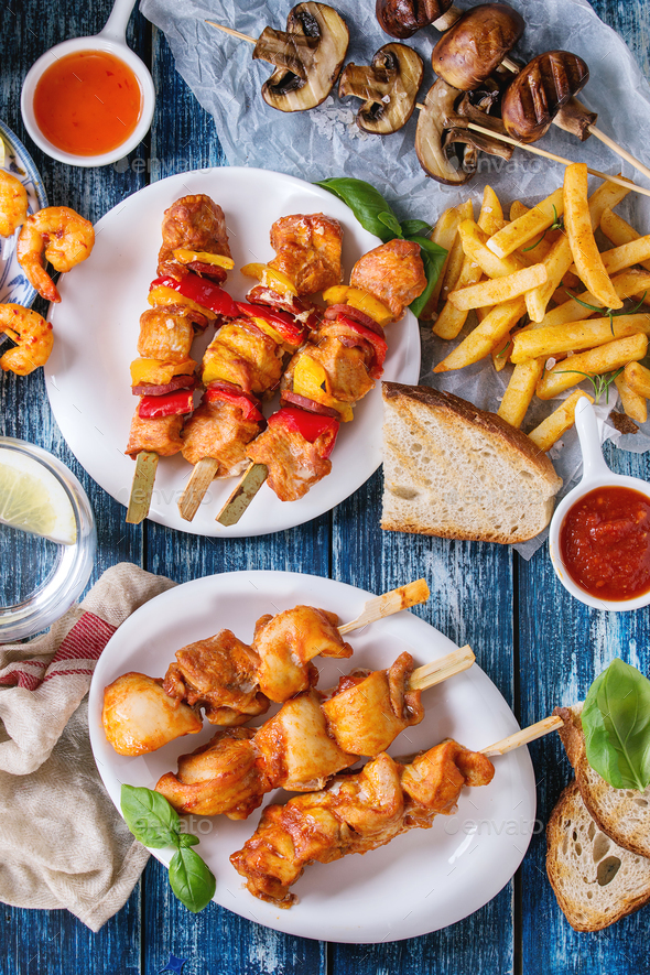 BBQ lunch assortment Stock Photo by NatashaBreen | PhotoDune
