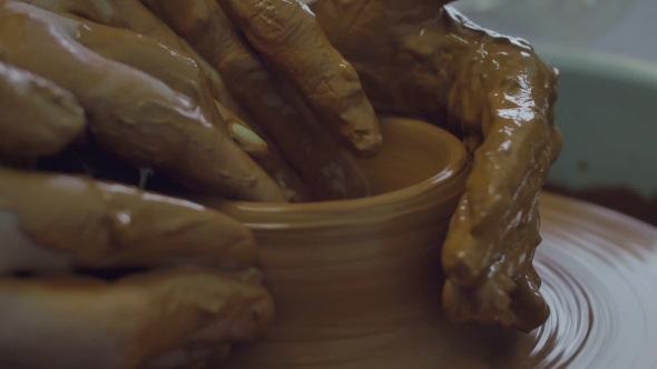 Making a Vase By Hand, Stock Footage | VideoHive