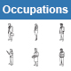 Occupations II Outlines Vector Icons, Icons | GraphicRiver