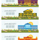 Set of University Study Banners., Vectors | GraphicRiver