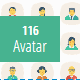 100+ Avatar Flat Rounded icons by dinosoftlabs | GraphicRiver