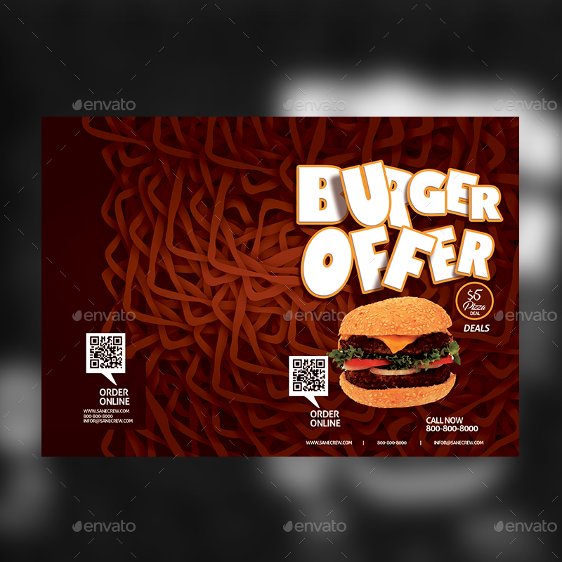 Restaurant Fast Food Menu, Print Templates | GraphicRiver