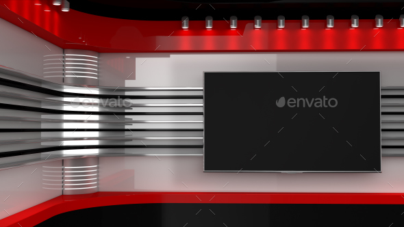 Red Studio. News Room by Vachagan | GraphicRiver