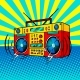 Boombox Comic Book Style Vector Illustration, Vectors | GraphicRiver