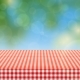 Picnic Table with Red Checkered Pattern of Linen, Vectors | GraphicRiver