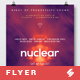 Nuclear - Minimal Party Flyer / Poster Template A3, Print Templates