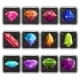 Set of Application Icon with Gems, Vectors | GraphicRiver