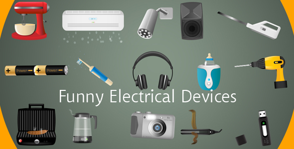 Funny Electrical Devices, Motion Graphics | VideoHive