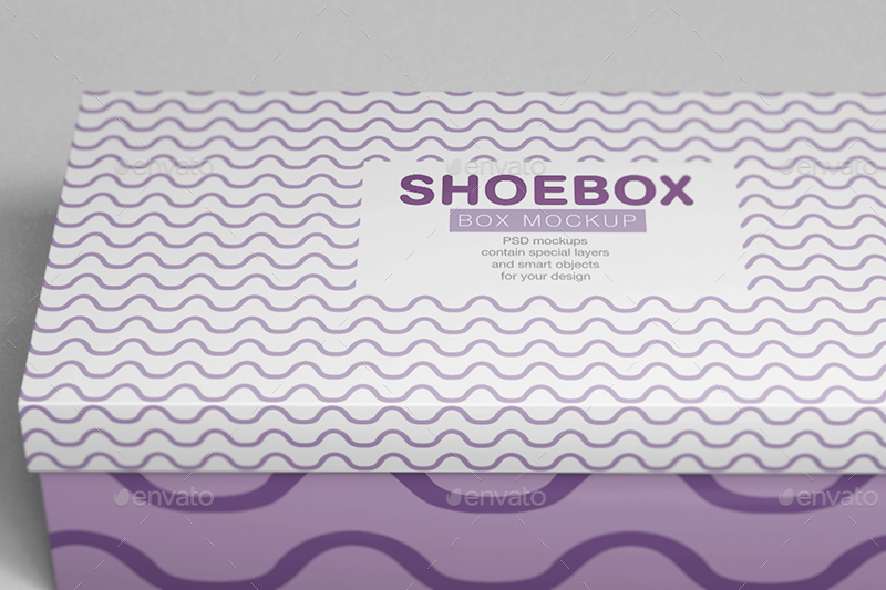 Paper Shoe Box Mockup, Graphics | GraphicRiver