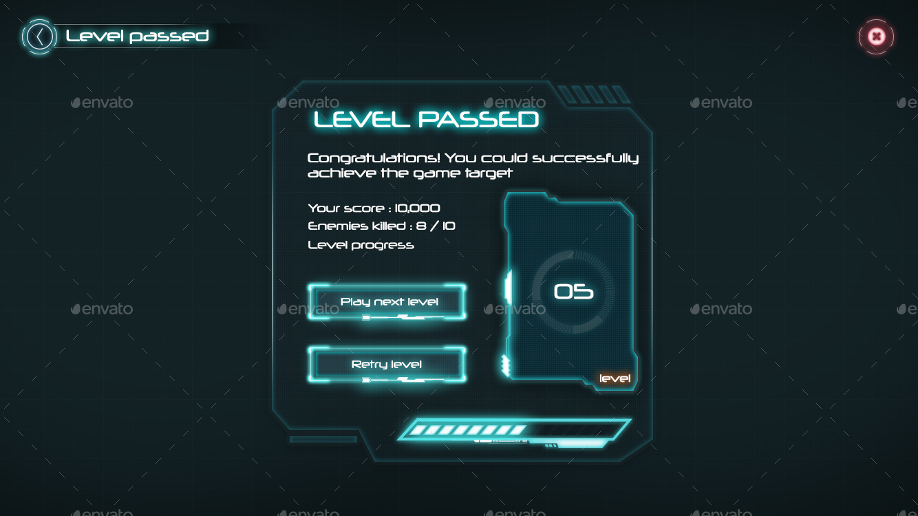Sci-Fi Game UI, Game Assets | GraphicRiver