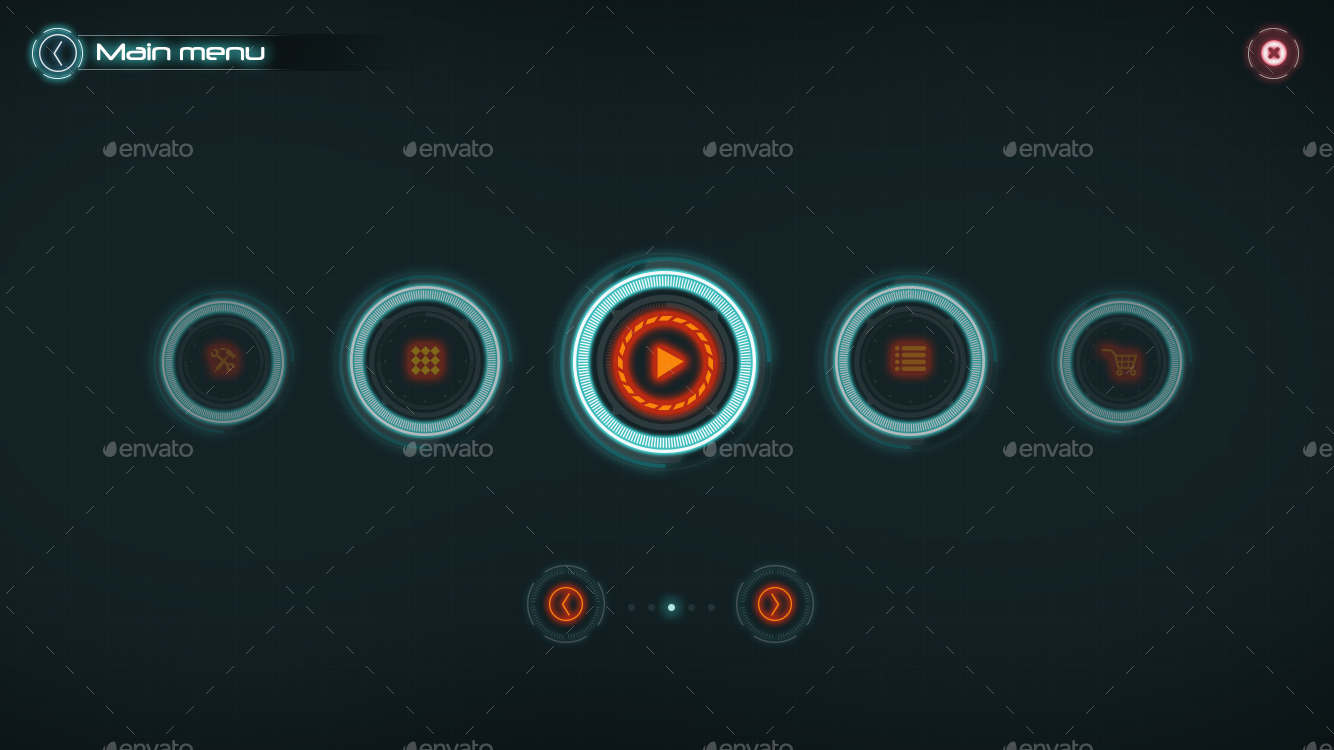 Sci-Fi Game UI, Game Assets | GraphicRiver