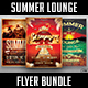 Summer Lounge Flyer Bundle, Print Templates | GraphicRiver