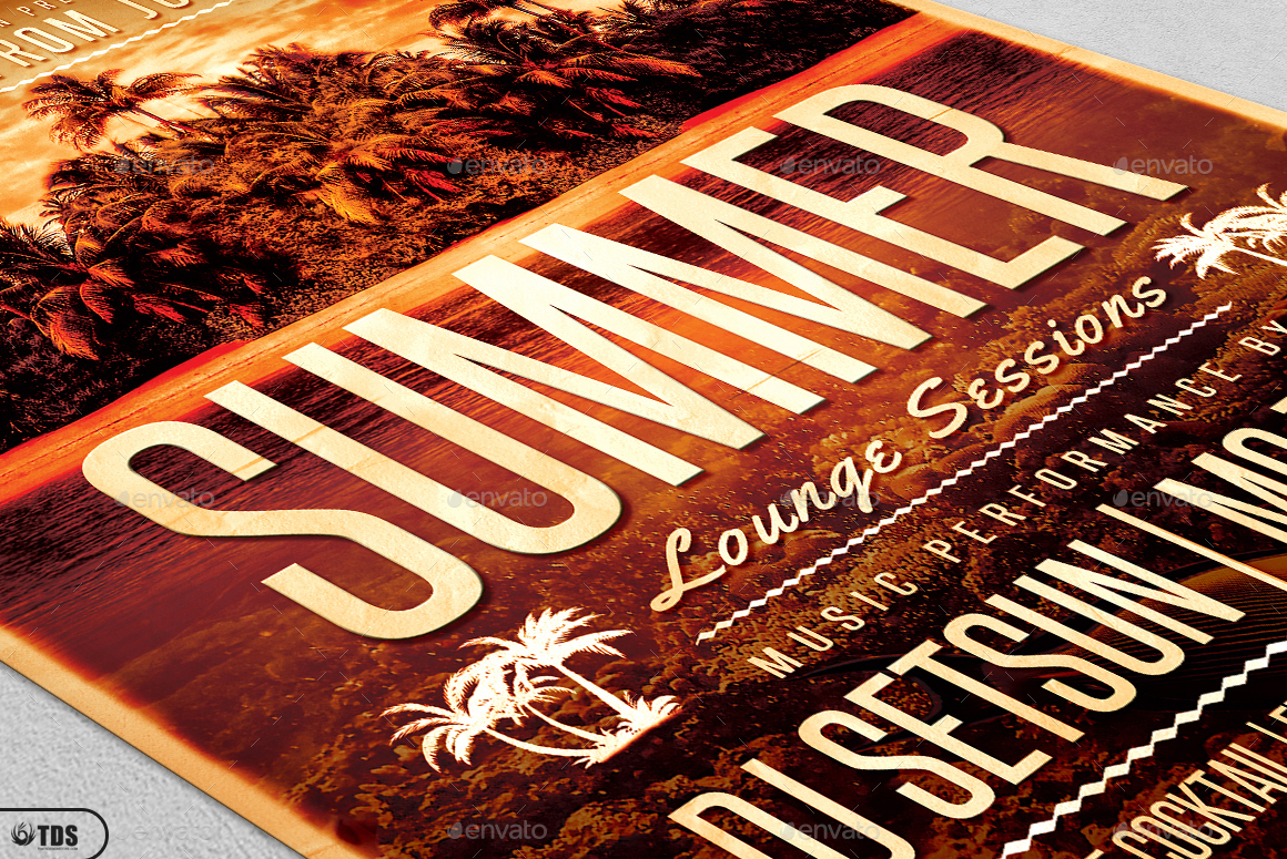 Summer Lounge Flyer Bundle, Print Templates | GraphicRiver