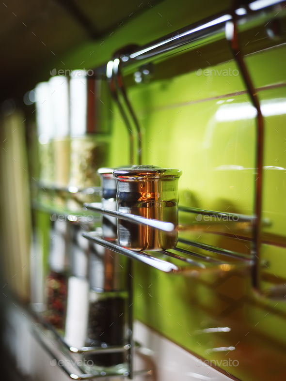 spices in the kitchen railings Stock Photo by Pilat666 | PhotoDune