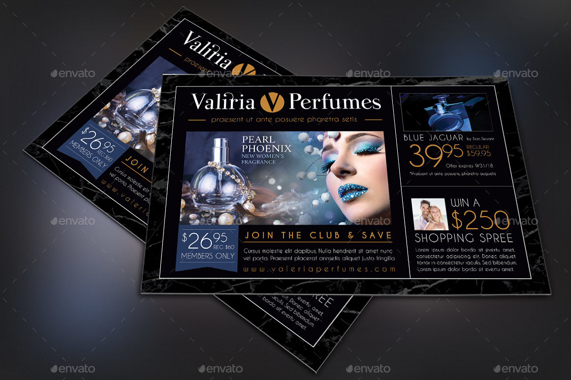 Perfume Club Flyer Template, Print Templates | GraphicRiver