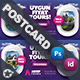 Travel Tour Postcard Templates, Print Templates | GraphicRiver