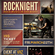 Rock Night Flyer / Poster, Print Templates | GraphicRiver