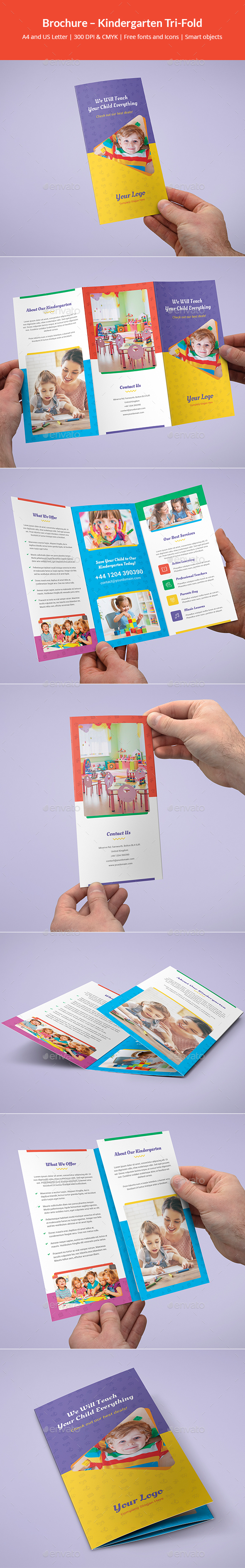 Brochure – Kindergarten Tri-Fold by artbart | GraphicRiver