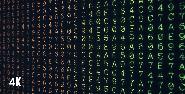 Hexadecimal Code Background 2, Motion Graphics | VideoHive