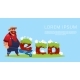 Farmer Cartoon Character Country Man Eco Farming, Vectors | GraphicRiver