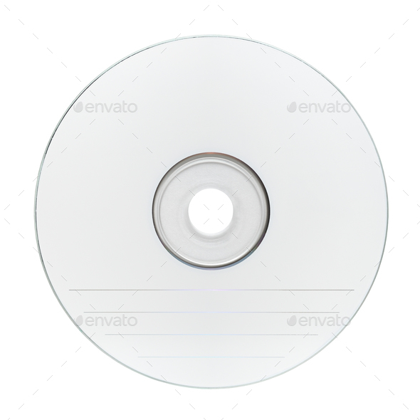 Blank compact disc CD isolated on white background Stock Photo by ...