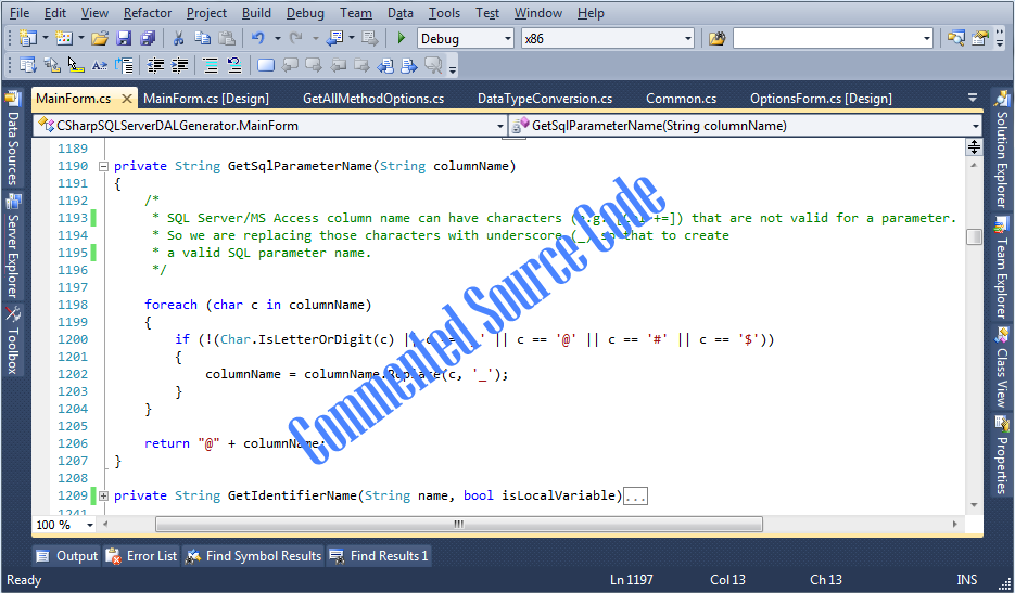 VB.Net DAL Generator - Source Code by NajmulIqbal15 | CodeCanyon