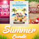 Summer Bundle Flyers Template, Print Templates | GraphicRiver