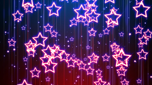 USA Glowing Stars Loop Background, Motion Graphics | VideoHive
